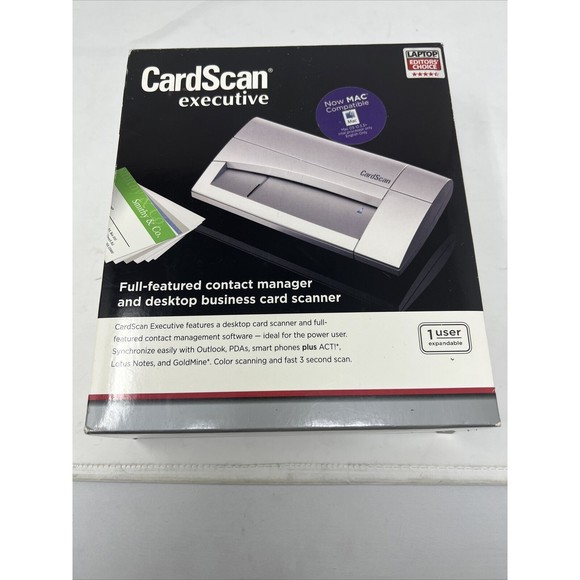 CardScan | Other | Cardscan Executive Business Card Usb Scanner 80c ...